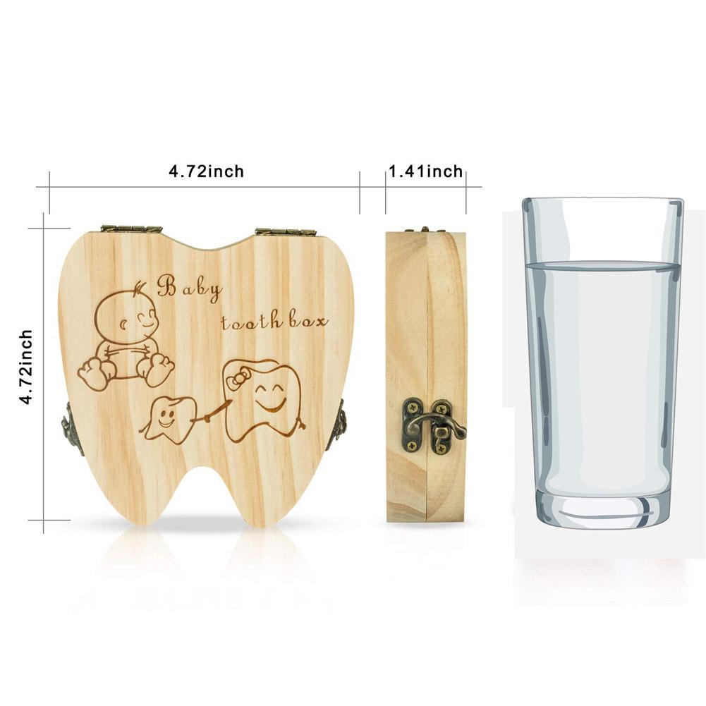 Baby Teeth Keepsake Box Tooth Holder Wooden Tooth ... – Grandado