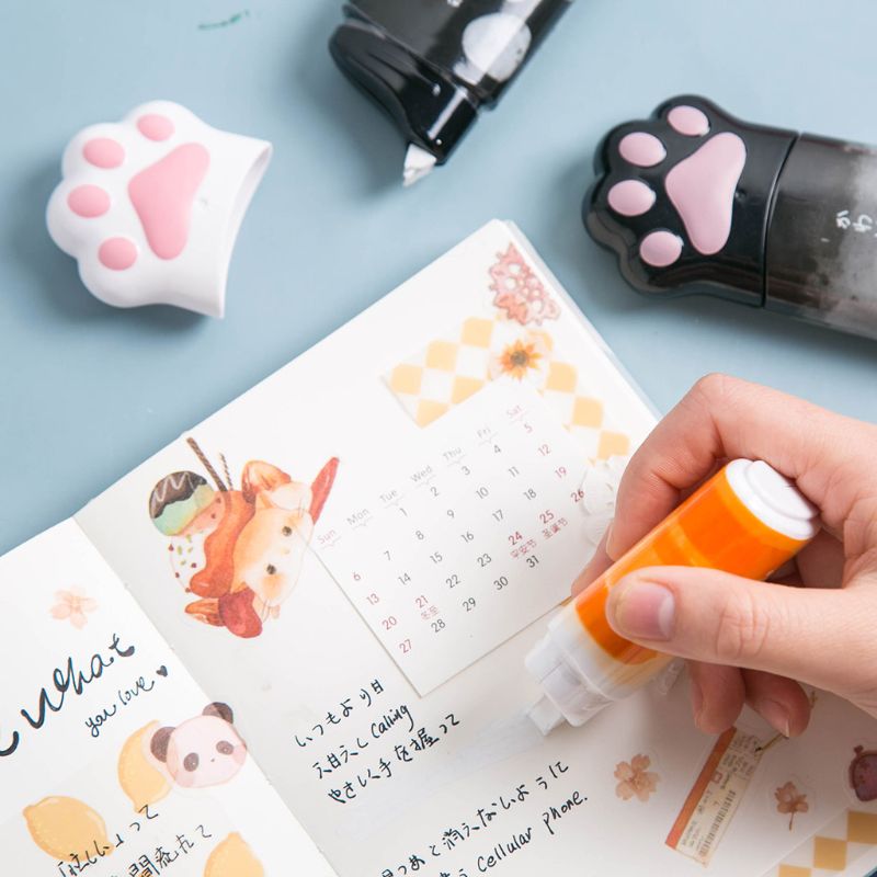 Leuke Kat Poot Footprint Correctie Tape Briefpapie... – Vicedeal