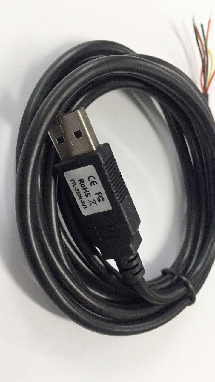 Ftdi TTL-232R-3V3 Kabel, Usb Naar Ttl Seriële 1.8M... – Grandado