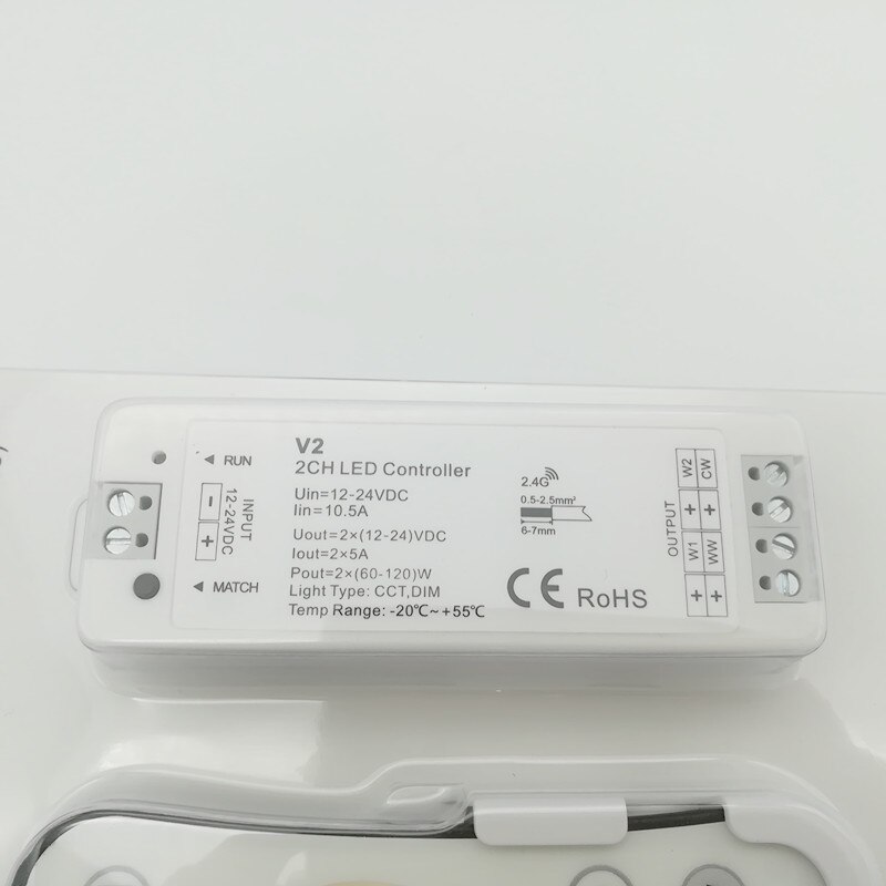 V2+R7-1 2.4GHz Wireless RF Color temperature LED C... – Grandado