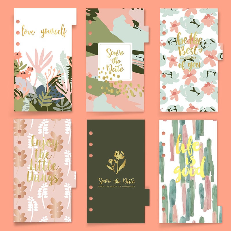 Never Leopard Grain A6 Planner Index Pages Noteboo... – Grandado