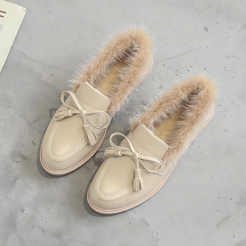 Brand Rubber shoes woman tassel bowtied oxfords fl... – Grandado