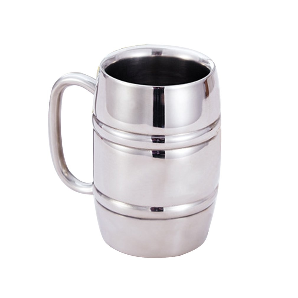300/430ml Stainless Steel Coffee Mug Beer Cup Doub... – Grandado