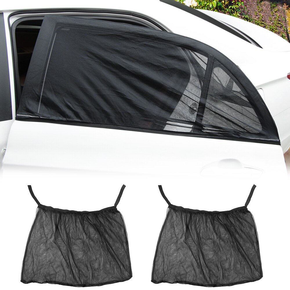 2Pcs Car Side Window Sun Shade For BMW E46 E60 Ford focus 2 Kuga Mazda ...