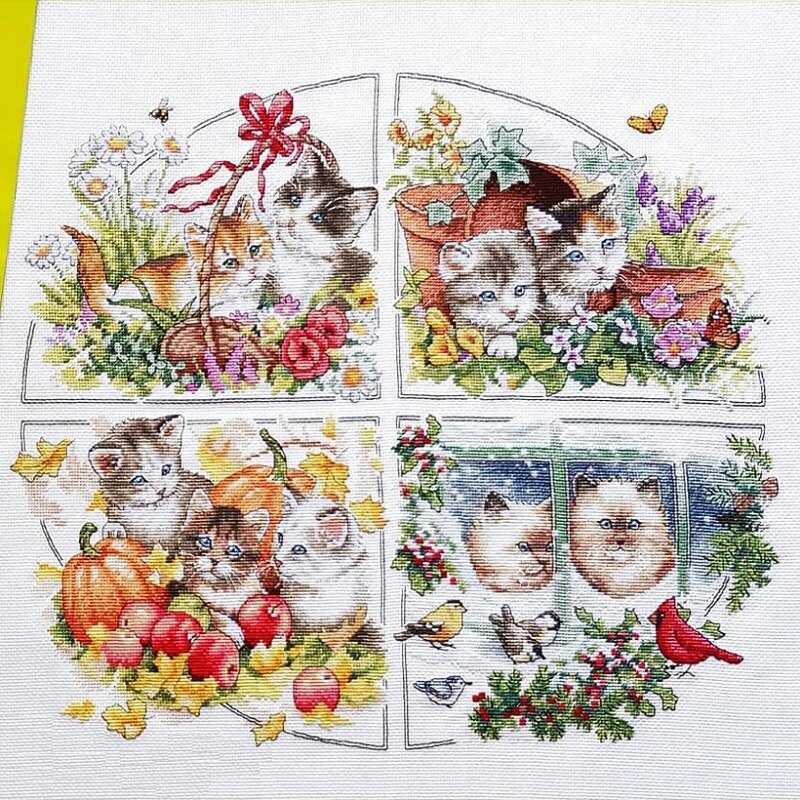 SJ043 Stich Cross Stitch Kits Craft Packages Cotto... – Grandado