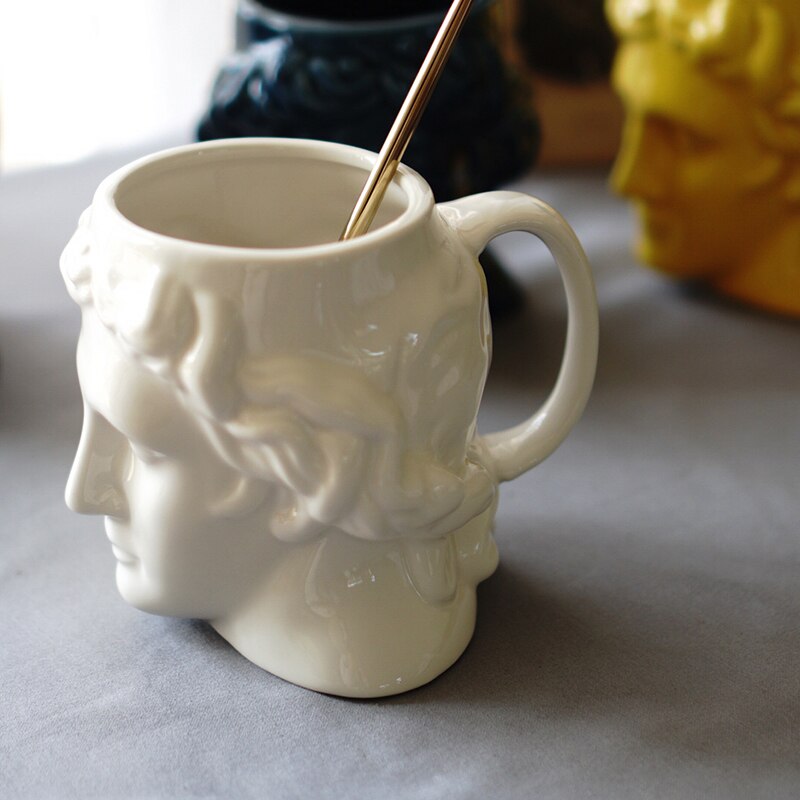 1 Pcs 3D Style David Sculpture Ceramic Mug Coffee ... – Grandado