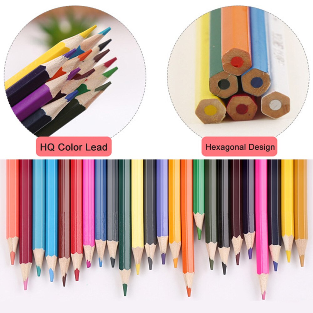 12 Colors Colored Pencils Set Drawing Soft Core Fo... – Grandado