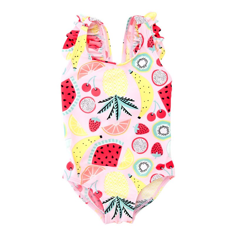 Upgraded Kids Girl One Pieces Fruit Ruffle Swimsui... – Grandado