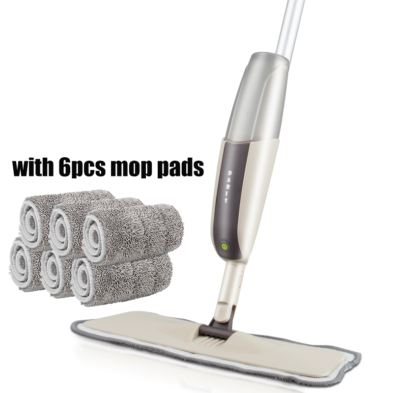 Gulvmoppe med genanvendelige mikrofiberpuder 360 g... – Vicedeal