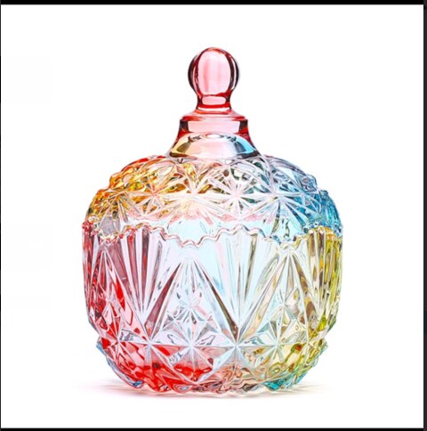 Glass colorful jar Food Storage Glass Jar No Lead ... – Vicedeal