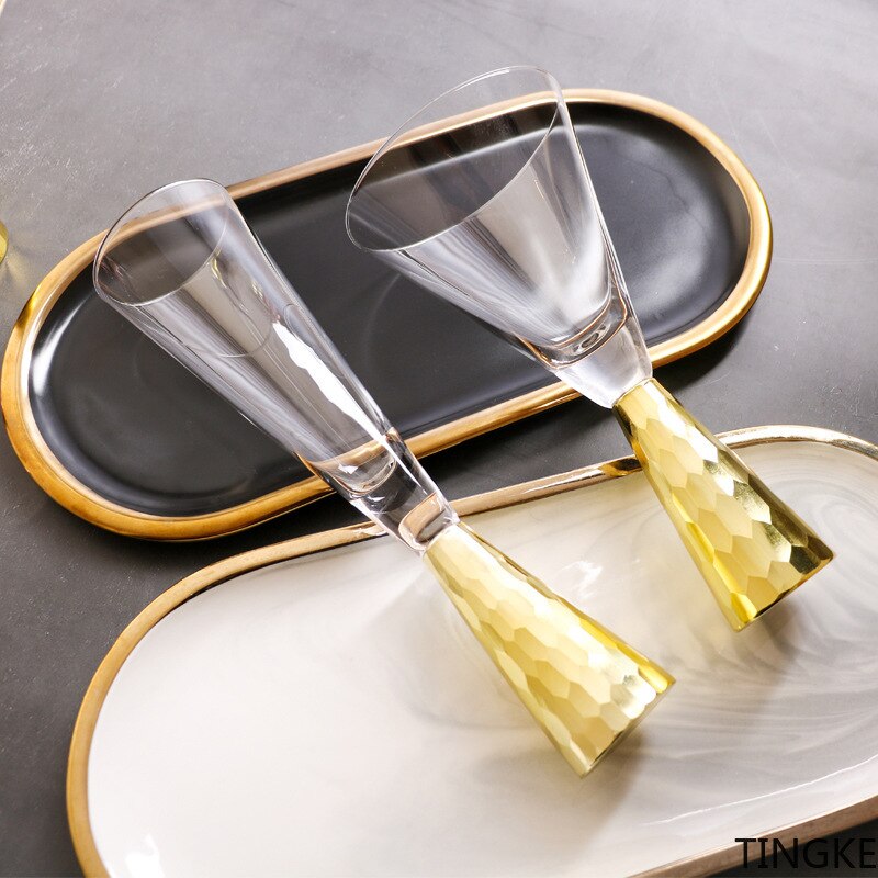 Light luxury plating gold red wine glass cocktail ... – Vicedeal