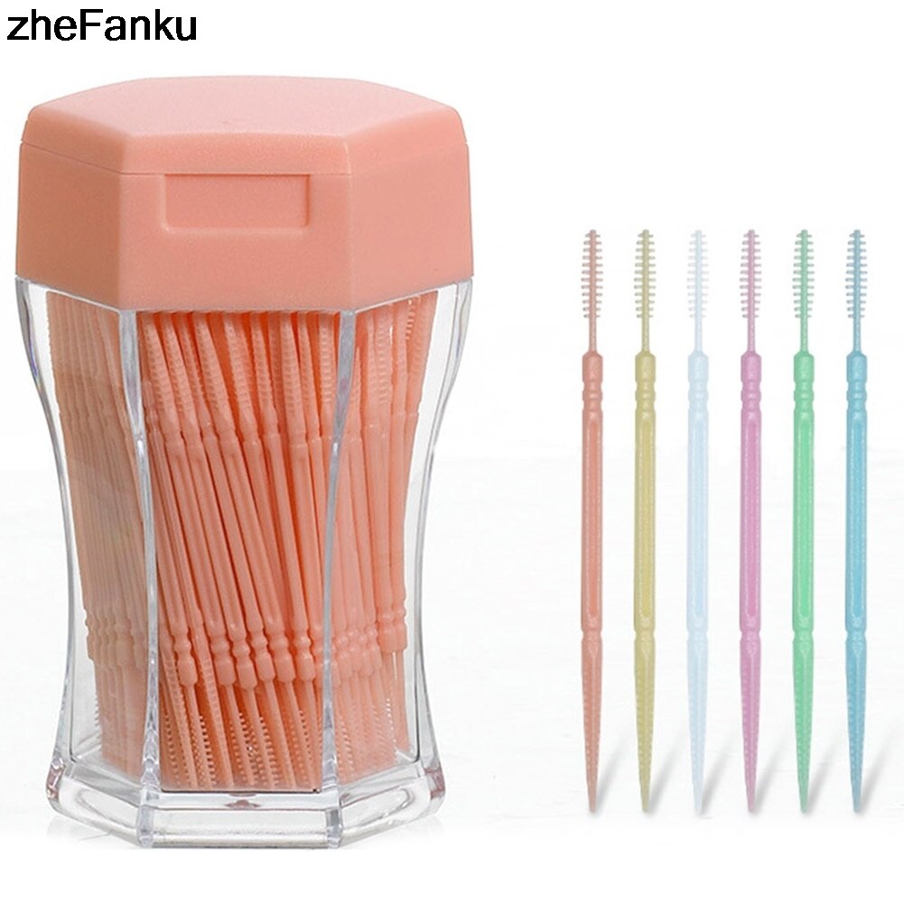 200 pièces/boîte gomme fil interdentaire plastique... – Grandado
