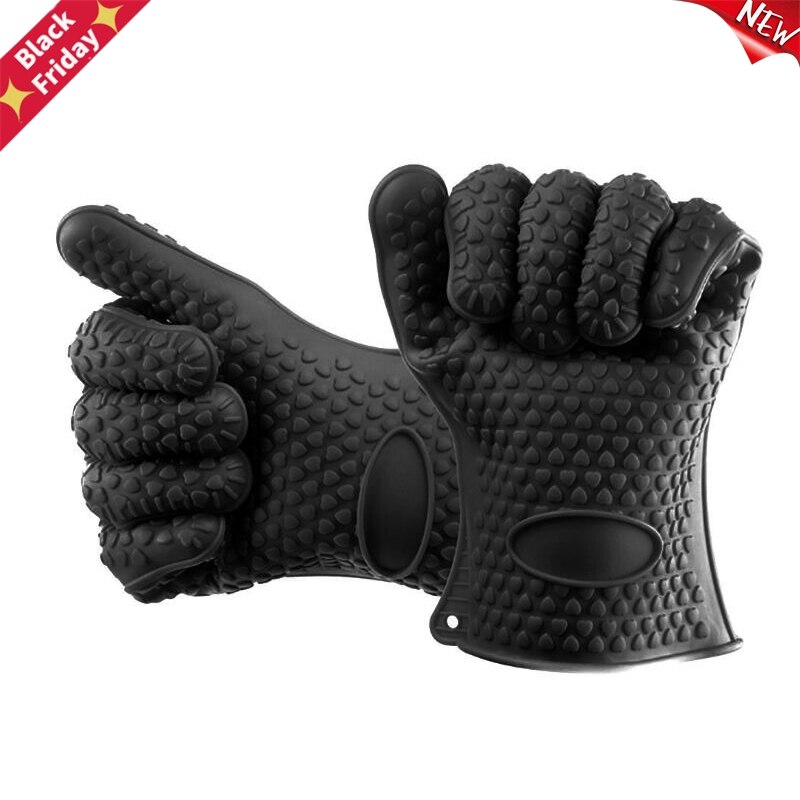 Oven Mitts Baking Gloves Heat Resistant Silicone G... – Vicedeal