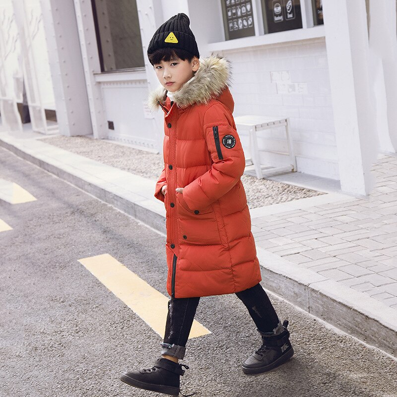 Dollplus Children Boy Winter Jacket Hooded Long Co... – Grandado