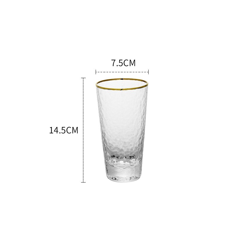 Gold Edge Crystal Glass Wine Cup Beer Steins Cup C... – Grandado