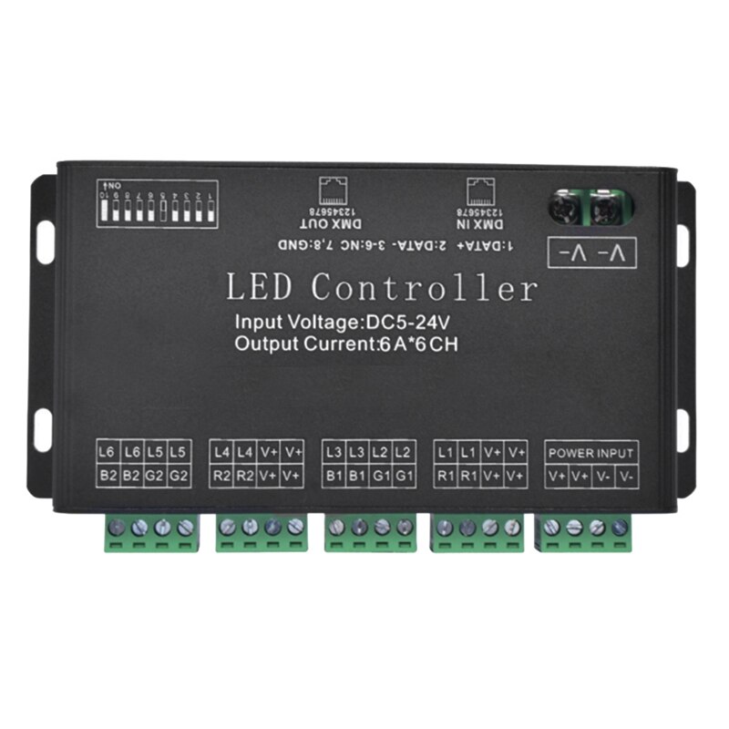 12 Kanaals Dmx Decoder 60A DMX512 Led Controller P... – Vicedeal