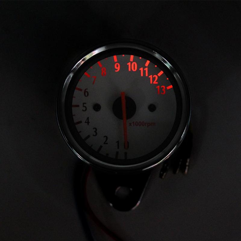12V 1.3W Universal Retro Motorcycle Tachometer 0-1... – Grandado