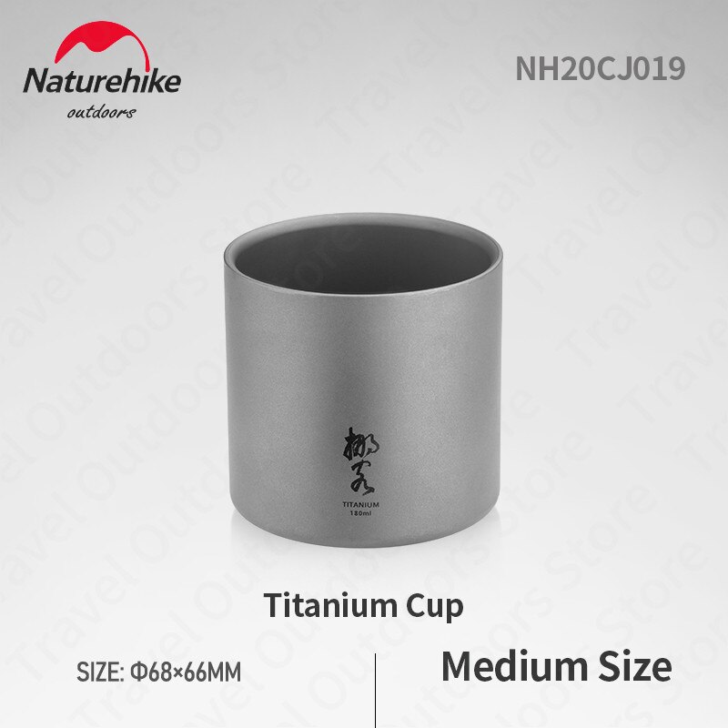 Naturehike Double Layer Titanium Cup Outdoor Campi... – Vicedeal