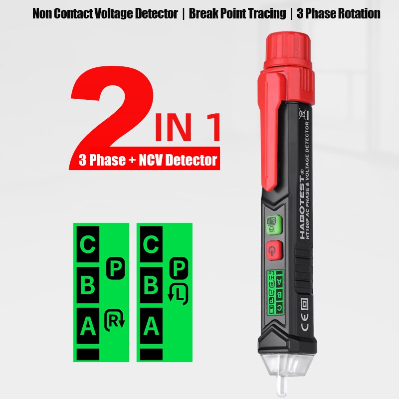 AC 12-1000V Voltage Phase Detector NO CONTACT Test... – Grandado