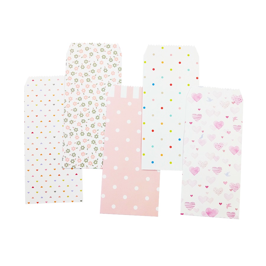 10Pcs/lot Sweet Envelopes Heart Flower Stripe&... – Grandado