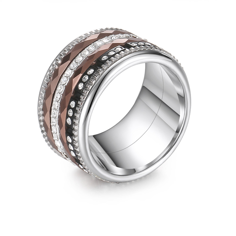 Floya Titanium Ringen Zwart Rvs Wedding Ring Verwi... – Vicedeal