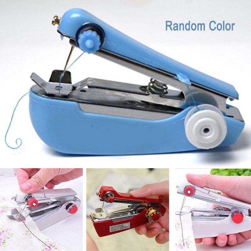 Mini Sewing Machine Portable Manual Stitch Fabric ... – Grandado