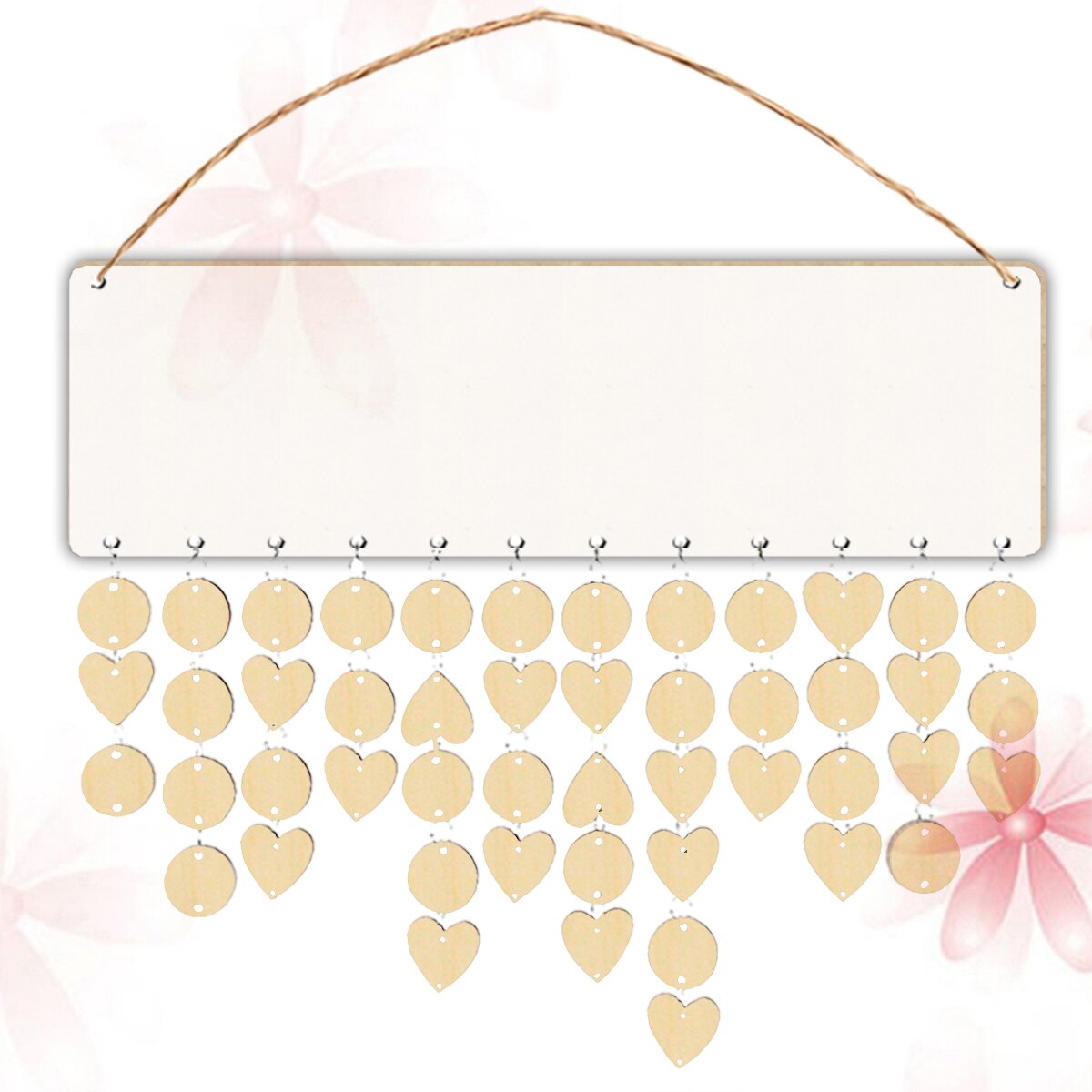 Verjaardagen Kalender Set Leeg Opknoping Plaque Di... – Vicedeal