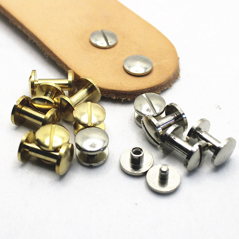 20 piezas dorado y plateado de 5mm, remaches de me... – Grandado