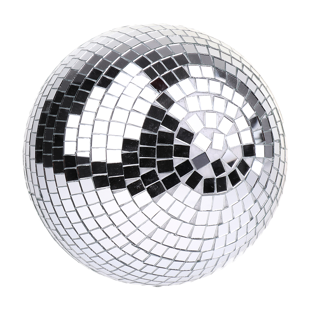 Silver Disco Mirror Ball DJ Dance Party Decorative... – Grandado