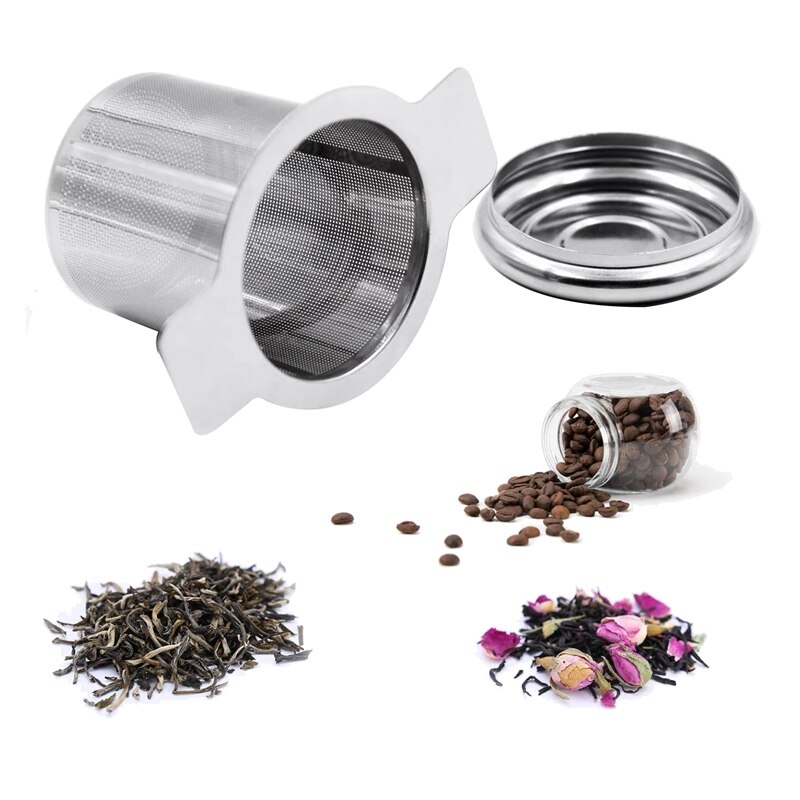 2 Packs Loose Leaf Tea Filters,Stainless Steel Tea... – Vicedeal
