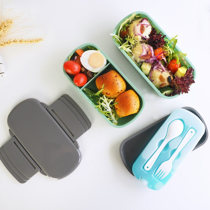 800ml Double Layer Microwave Lunch Box With Freezi... – Grandado