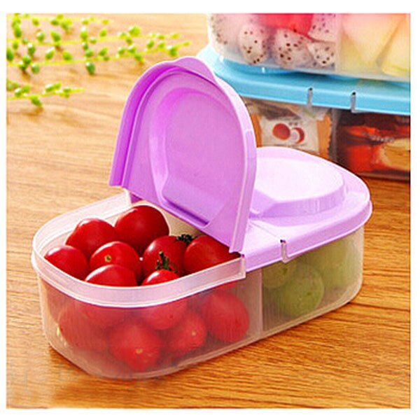 1 stücke Kunststoff Obst Lagerung Box 2 Gitter Ver... – Vicedeal