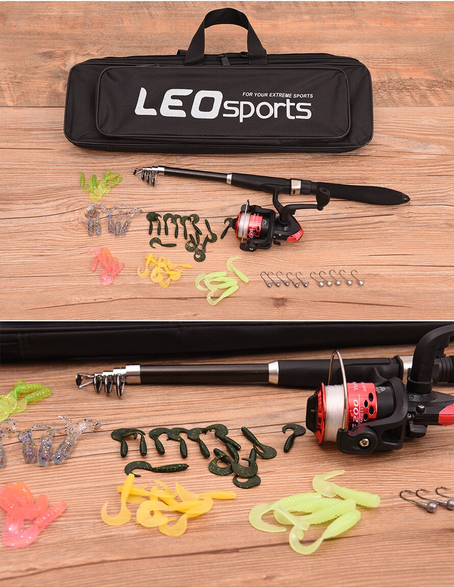 1.6M Hengel En Reel Combo Set Met Telescopische Sp... – Grandado