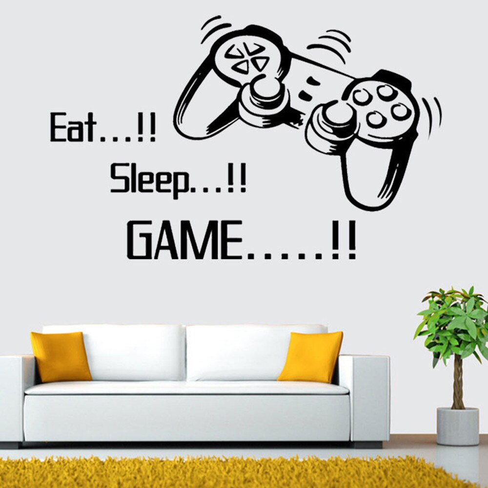 Carved Gamer Vinyl Wall Sticker Game Room For Kids... – Vicedeal