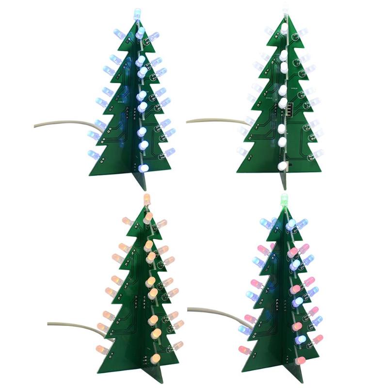 3D Christmas Tree DIY Kits Light Flash LED Circuit... – Vicedeal