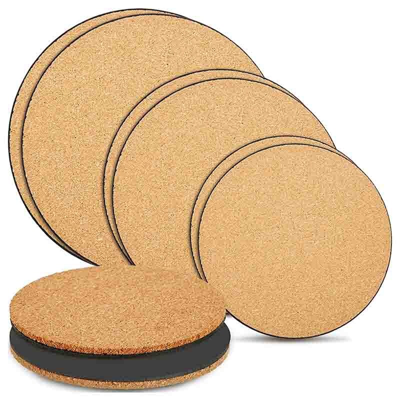 6 Pieces of Cork Plant Mat, Plastic Plant Mat, Rou... – Vicedeal