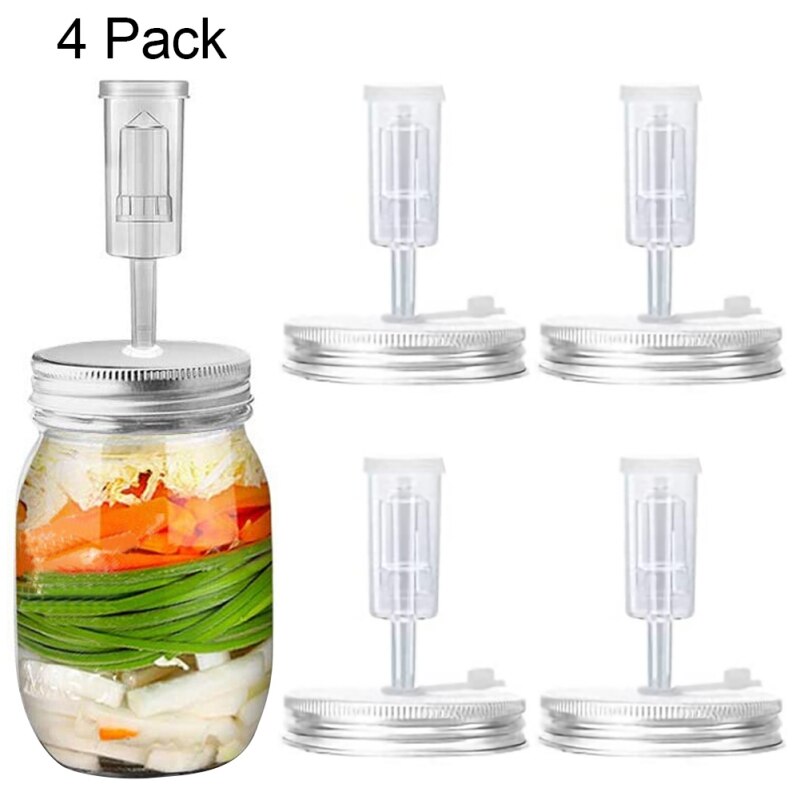Fermentation Kit For Wide Mouth Jars Silicone Grom... – Grandado