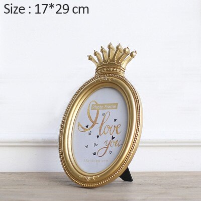 Nordic Golden Crown Photo Frame Home Decoration Ac... – Grandado