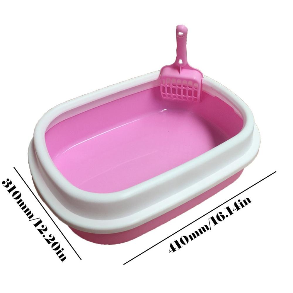 High-Side Semi-Closed Litter Box Litter Box Pet Su... – Vicedeal