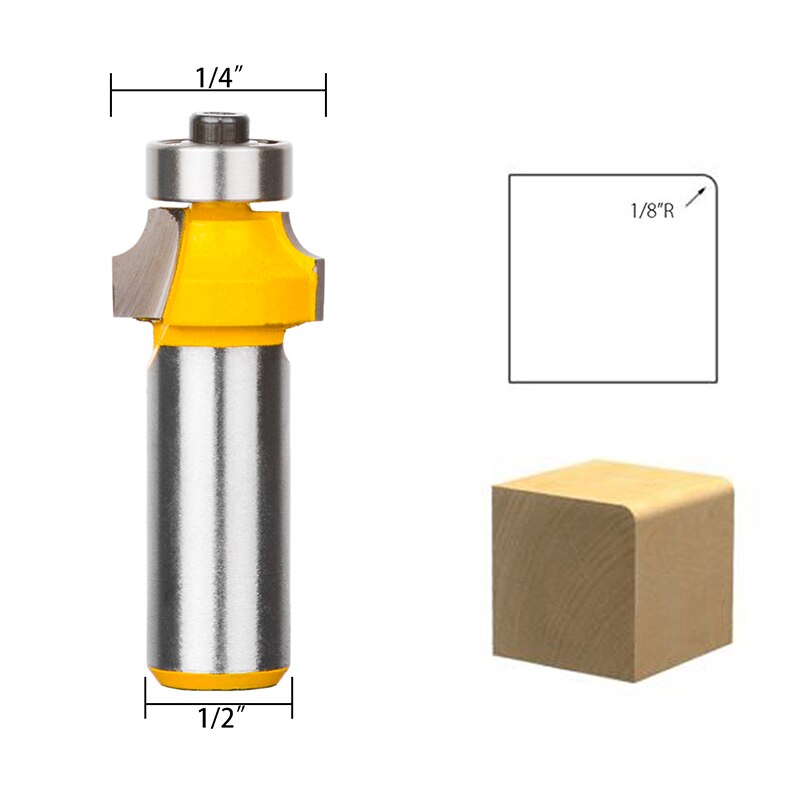 1pc Carbide Round Over Edging Router Bit 1/2inch S... – Grandado