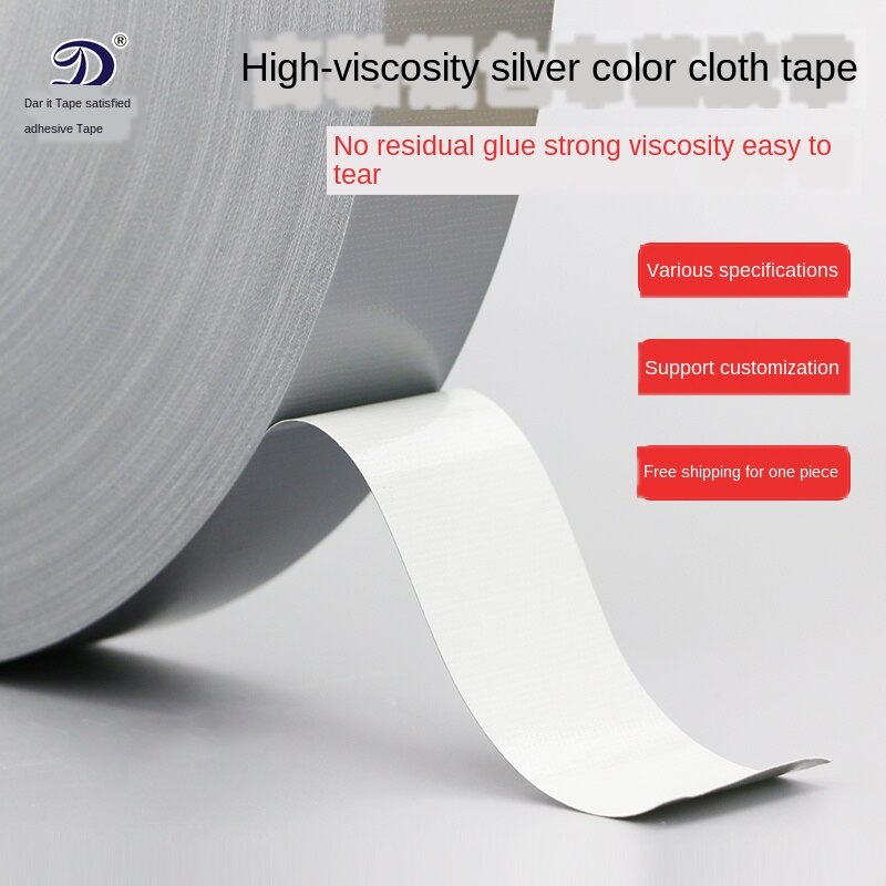 Strong Cloth Base Tape Silver Cloth Tape Carpet Ad... – Vicedeal