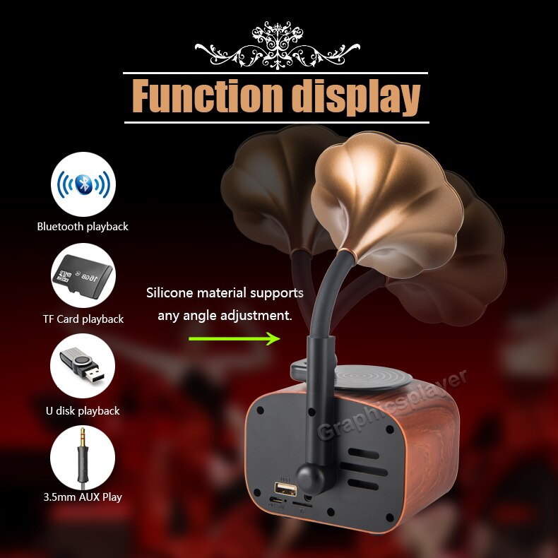 Retro Bluetooth Lautsprecher Wireless Stereo Lauts... – Vicedeal