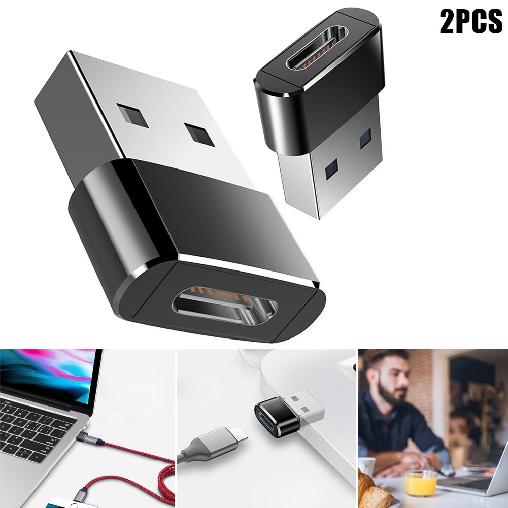 2pcs USB C Female To Male Adapter Multipurpose Por... – Grandado