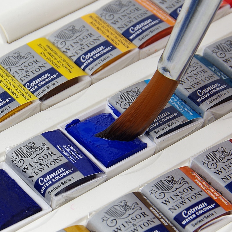 WINSOR&NEWTON Cotman portable solid watercolor pai... – Grandado