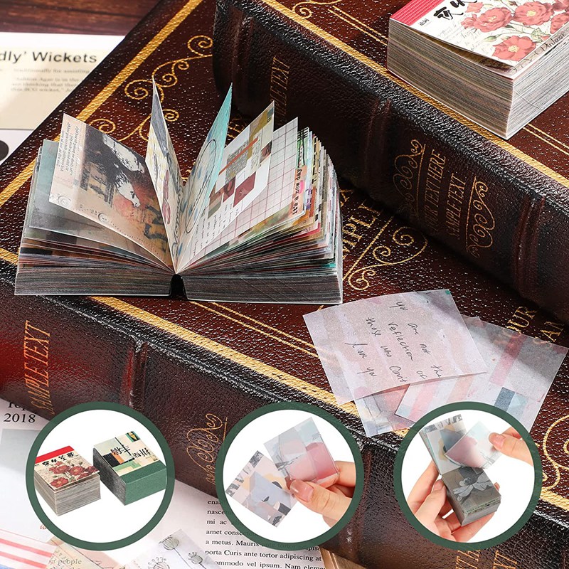 730 Sheets Vintage Scrapbook Paper, Scrapbooking M... – Grandado