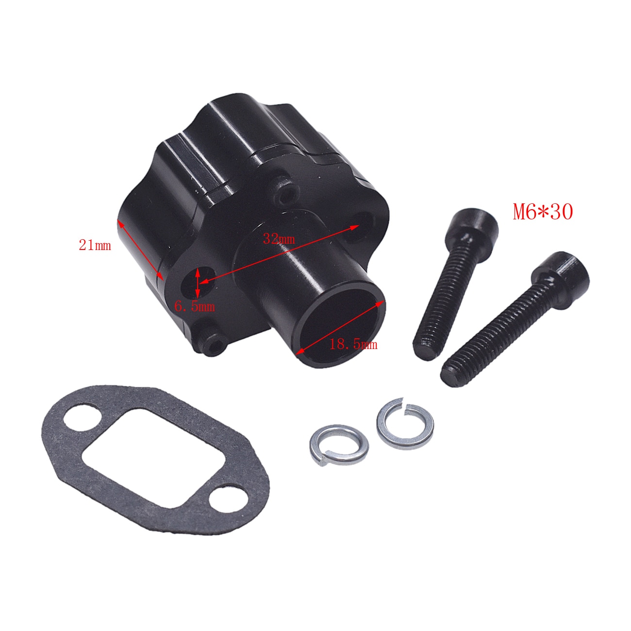 Black 32mm Reed Valve Air Manifold Intake For 60cc... – Grandado