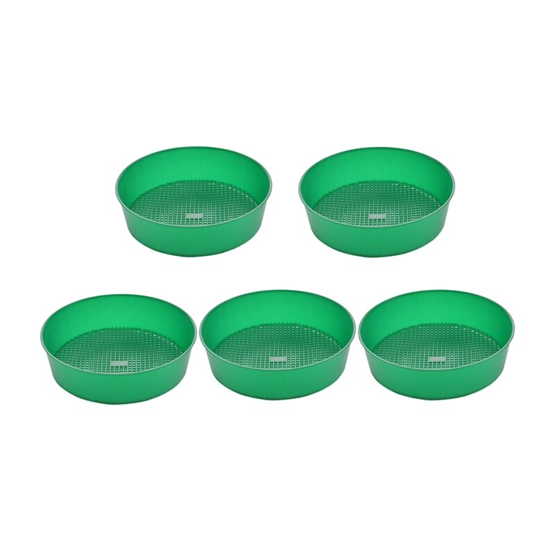5Pcs Green Plastic Garden Soil Sieve for Compost S... – Grandado