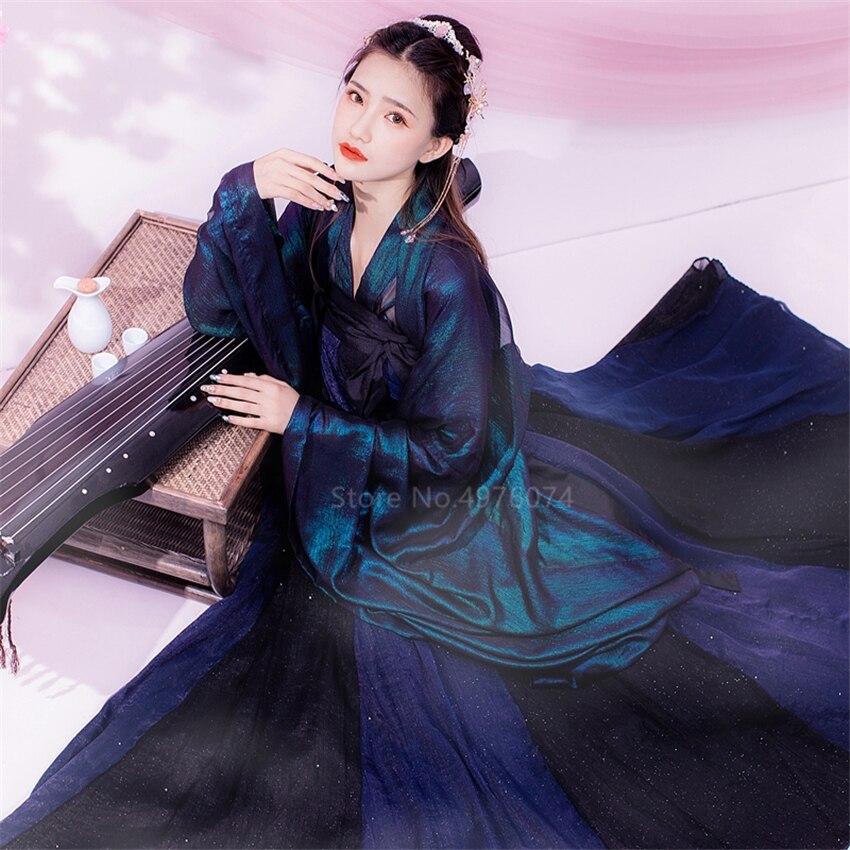 Chinese Traditional Culture Hanfu Big Wing Dance D... – Grandado