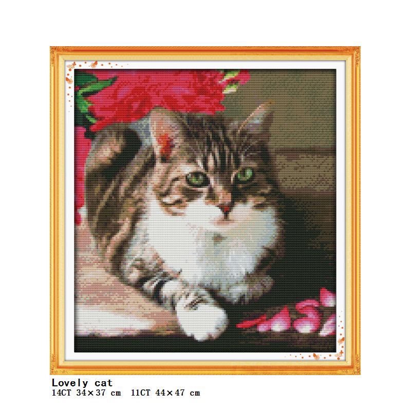 Diverse Leuke Kat Serie Dmc Count Kruissteek Kit D... – Grandado