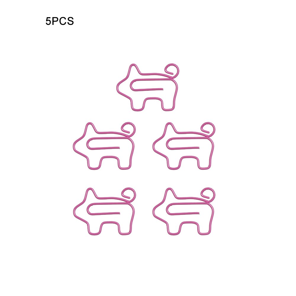 Cute Animal Pink Pig Bookmark Paper Clip School Of... – Grandado